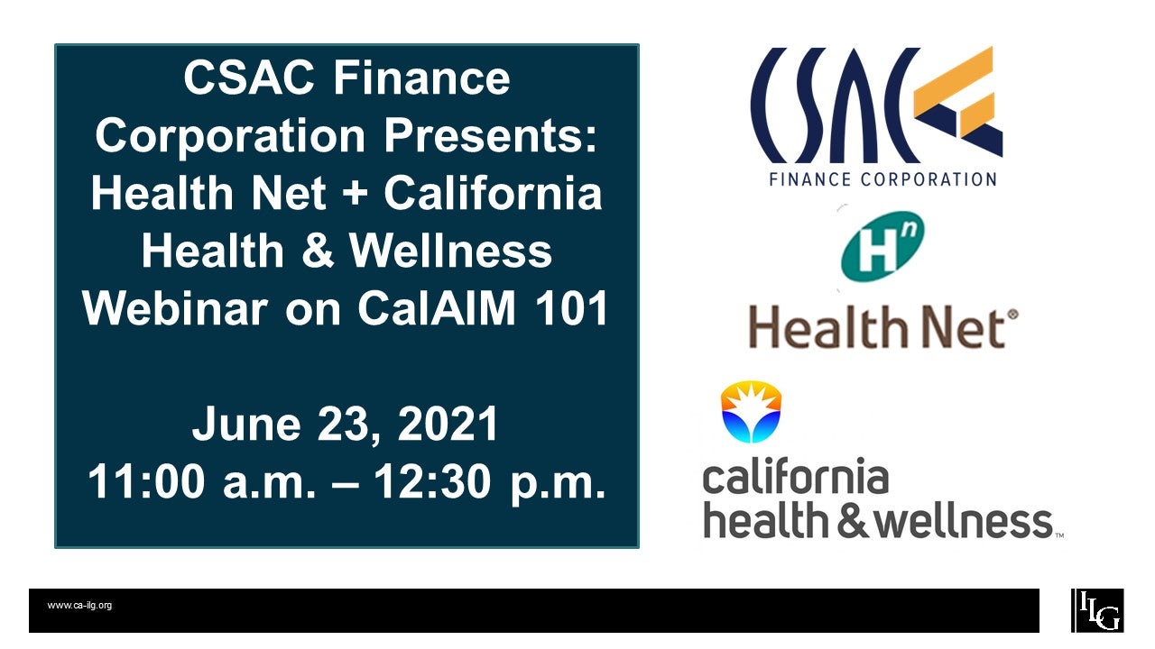 CalAIM 101: A Primer on California Advancing and Innovating Medi-Cal ...