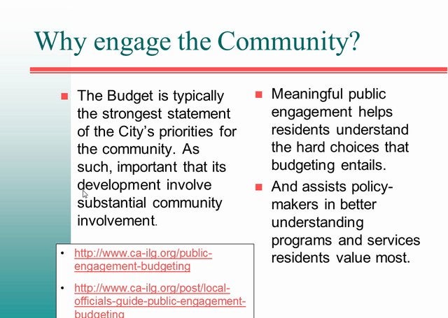 How to Ensure Your Budget Meets Your Community’s Needs - Institute for ...