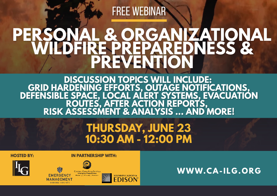 Personal and Organizational Wildfire Preparedness and Prevention ...
