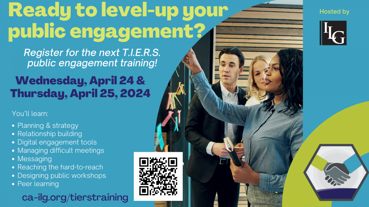 T.I.E.R.S. Public Engagement Training - Institute for Local Government