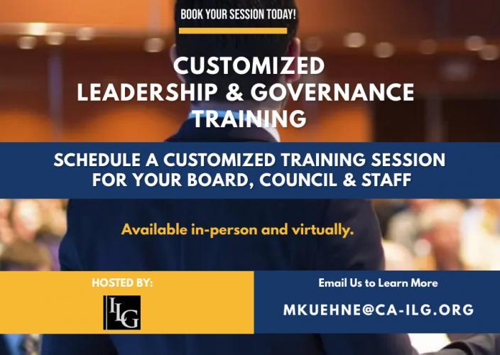 Customized Leadership & Governance Trainings - Institute for Local ...